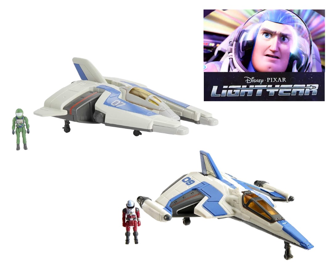 Disney Pixar Buzz LIGHTYEAR Hyperspeed Series XL-07& XL-09 ROCKET SHIPS ...