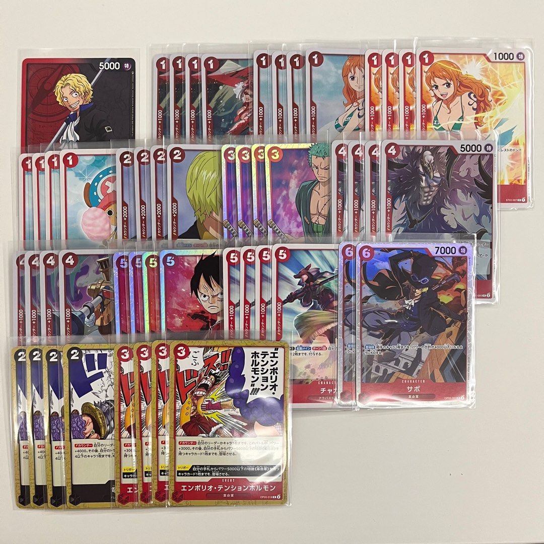 [OPTCG] Sabo Rush Hybrid Deck, Hobbies & Toys, Toys & Games on Carousell