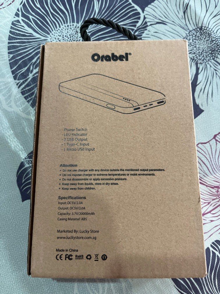 Orabel 20000mah powerbank, Mobile Phones & Gadgets, Mobile & Gadget ...