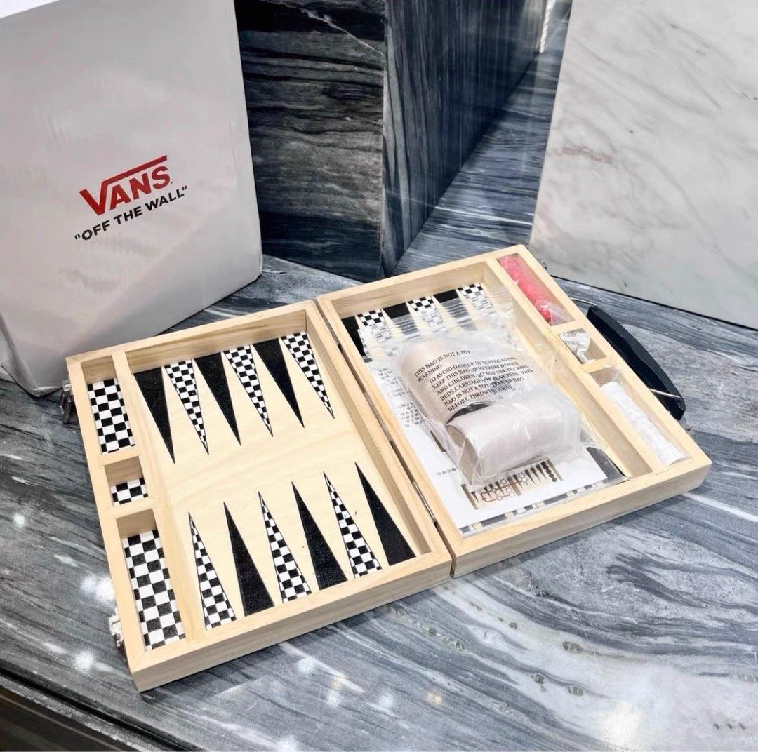 Original Vans Chess Foldable Chess Board Set Portable Storage Box ...
