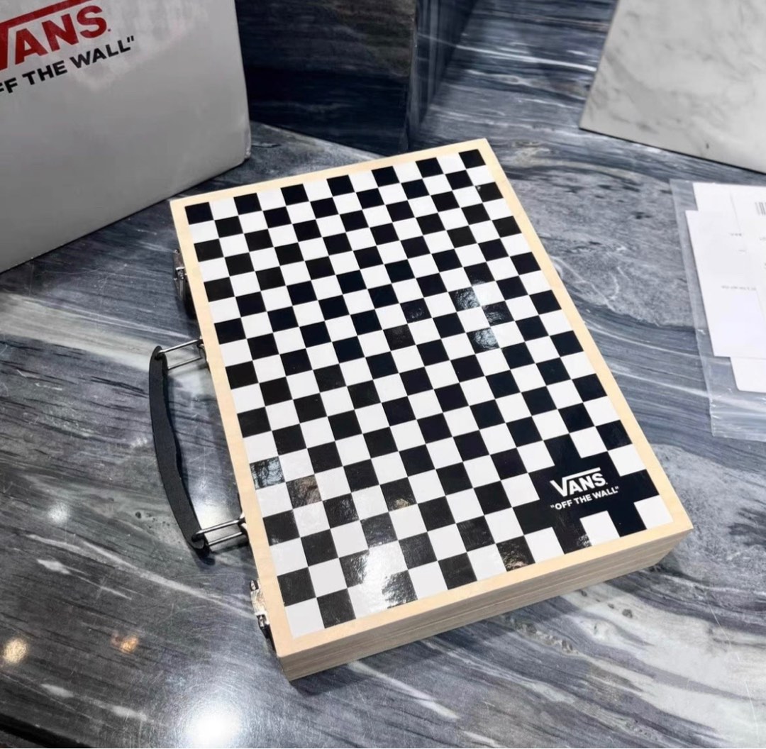 Original Vans Chess Foldable Chess Board Set Portable Storage Box ...