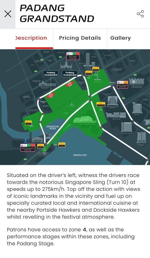 F1 SGP Padang Grandstand Friday Pass, Tickets & Vouchers, Event Tickets ...