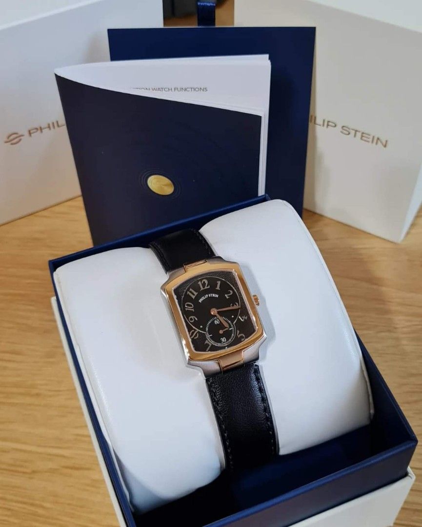 PHILIP STEIN Classic Square Rose Gold Two Tone Women's Watch on Carousell