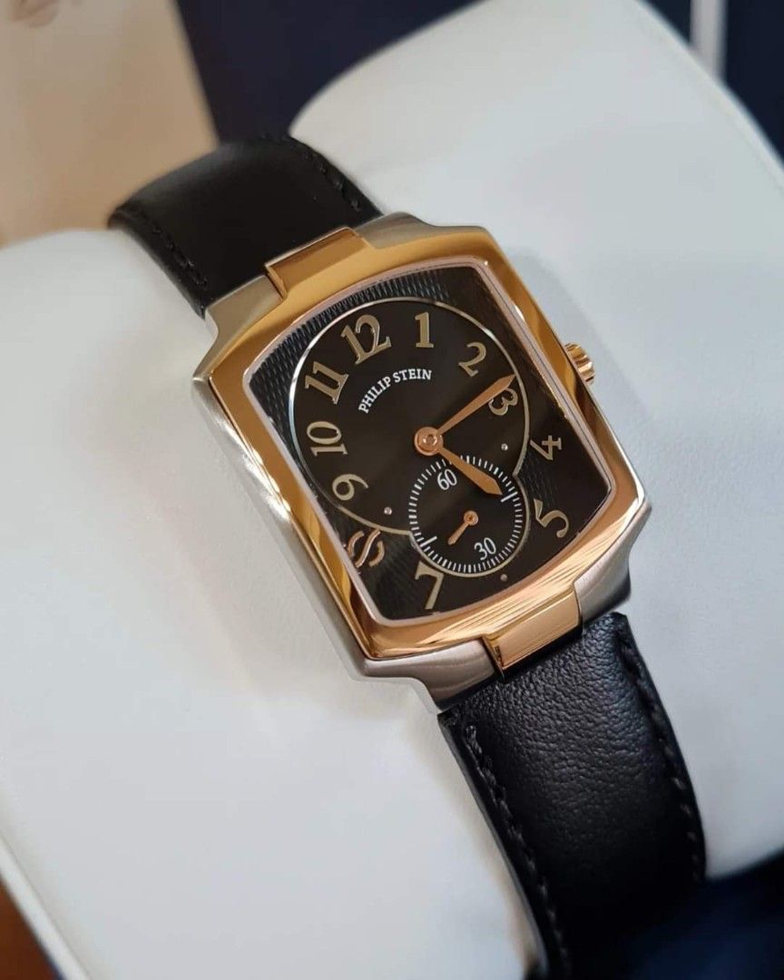 PHILIP STEIN Classic Square Rose Gold Two Tone Women's Watch on Carousell