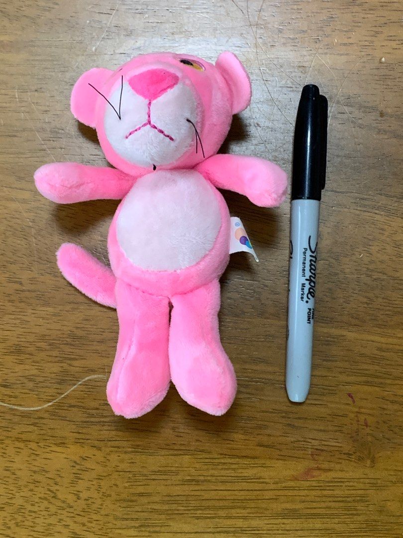 Pink Panther plush charm, Hobbies & Toys, Toys & Games on Carousell