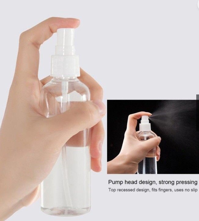 Plastic Transparent Bottle Spray 100ml, Hobbies & Toys, Stationery ...