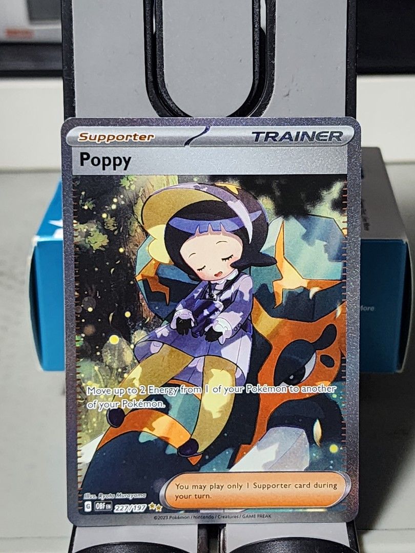 Pokemon card TCG - Poppy (ALT Art) double rare Obsidian Flames on Carousell