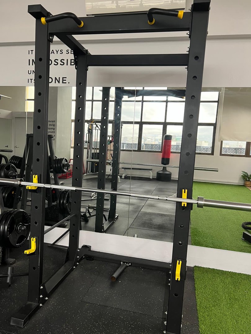 Power squat rack gym with land mine attachment landmine squat bench ...