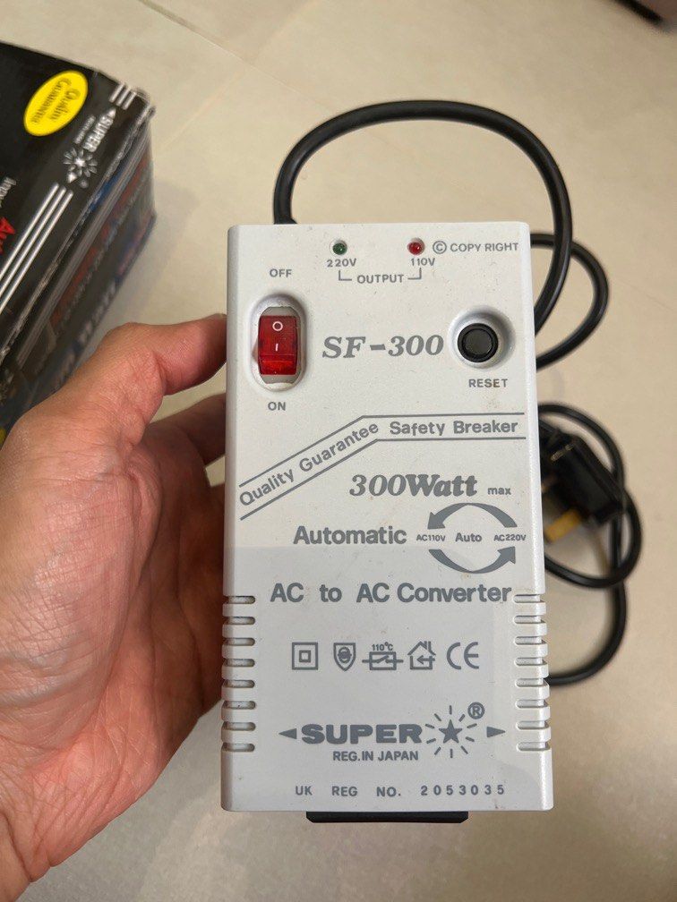 Power Transformer - Automatic AC Converter (Input AC110-120V to 220 ...