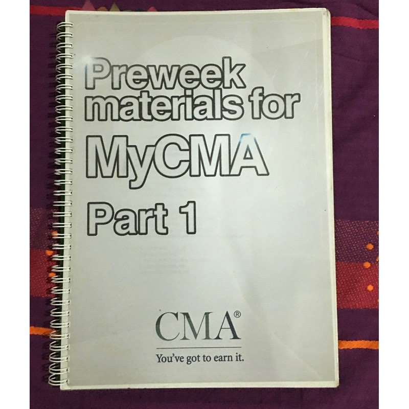 Preweek Materials for MyCMA - Part 1 on Carousell