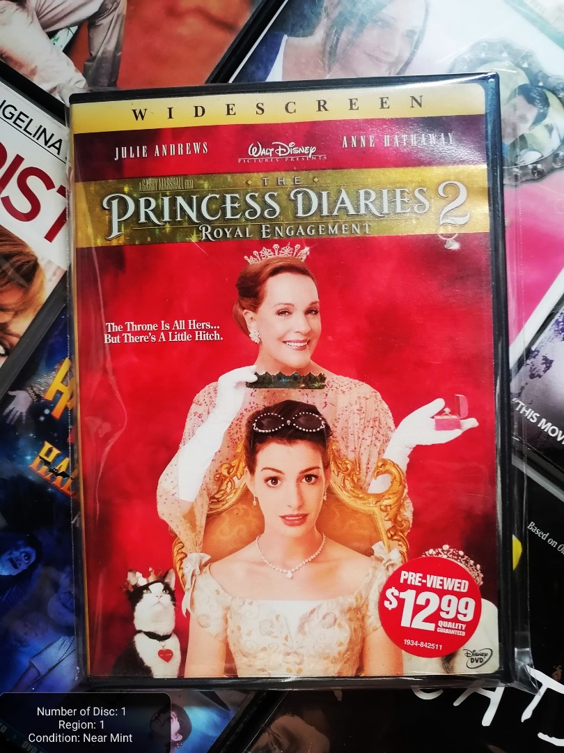 Princess Diaries 2 DVD Movie Original DVD Movies DVDs Movie For Sale ...