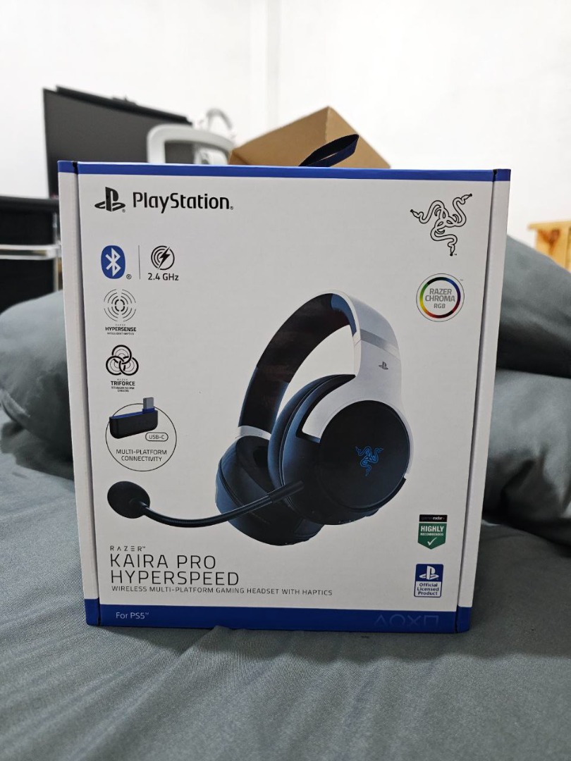 Razer Kaira Pro HyperSpeed (PS5) and Razer Hammerhead HyperSpeed (PS5), Video Gaming, Video Game ...