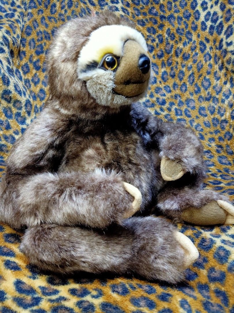 REALISTIC SLOTH PLUSH TOY WITH VELCRO HANDS, Hobbies & Toys, Toys ...