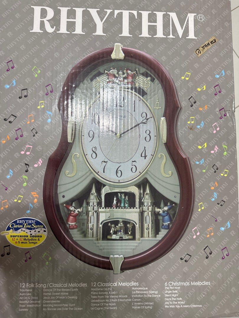 Rhythm Clock, Furniture & Home Living, Home Decor, Clocks on Carousell