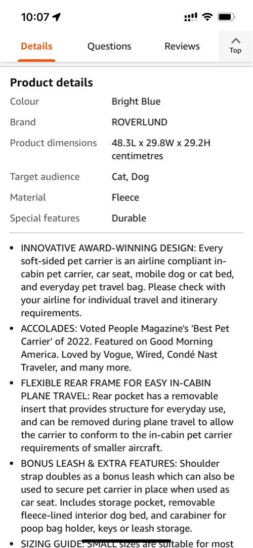 Roverlund pet carrier, Pet Supplies, Homes & Other Pet Accessories on ...