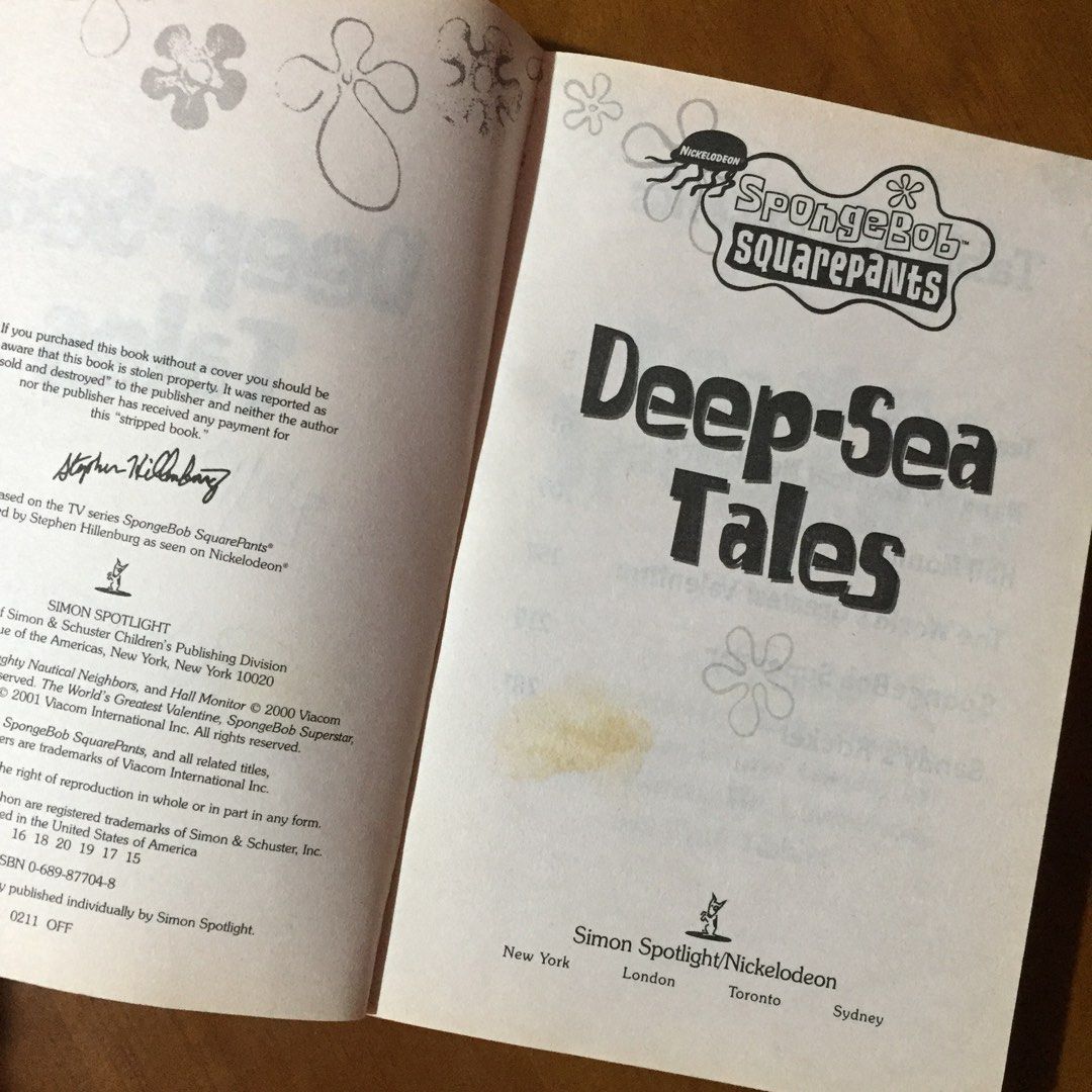 SALE - Deep Sea Tales (SpongeBob SquarePants / 6 Salty Sea Stories) on ...