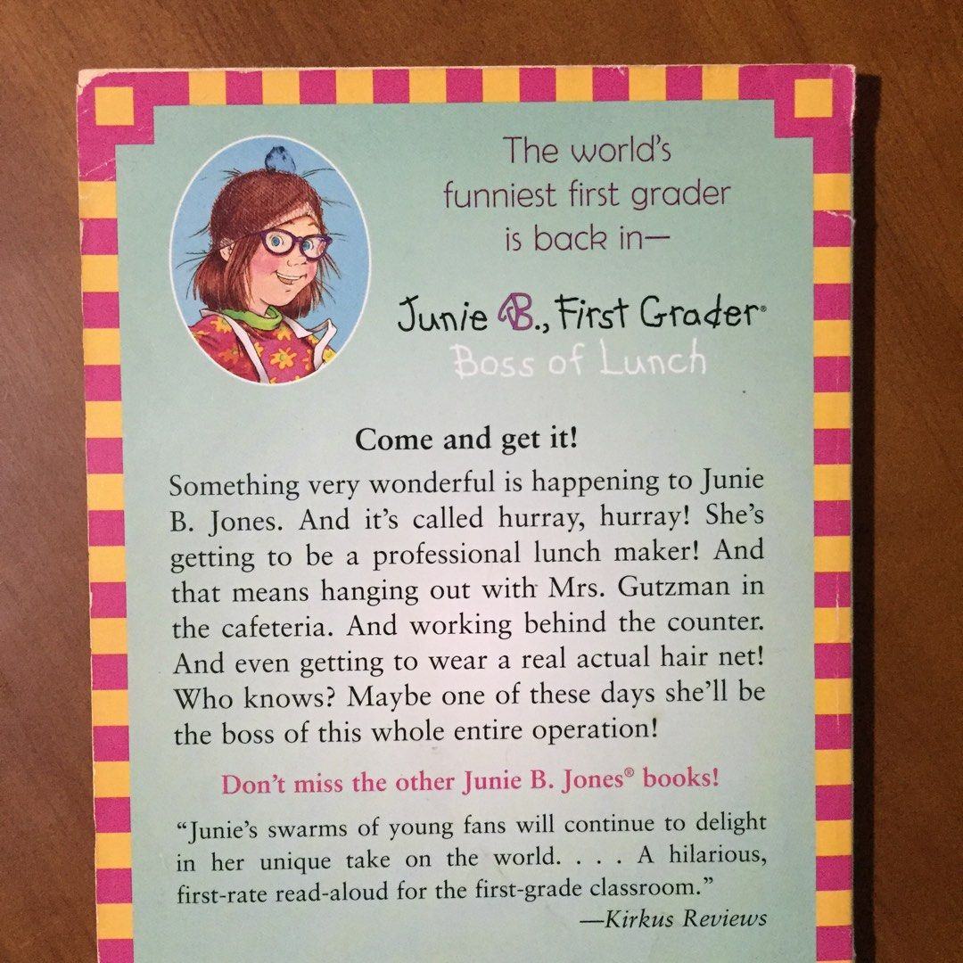 SALE - Junie B., First Grader: Boss of Lunch by Barbara Park and Denise ...