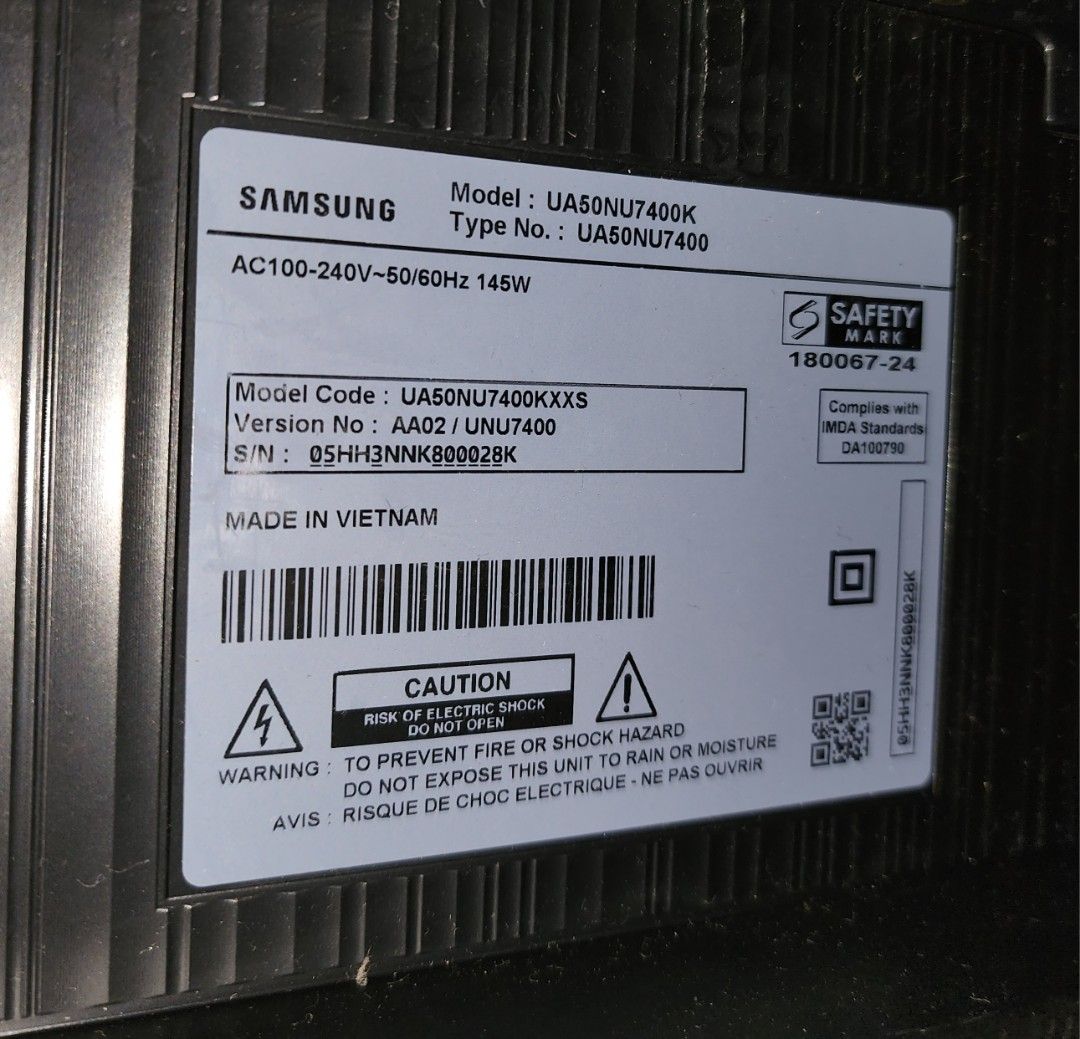 Samsung Smart TV 50", TV & Home Appliances, TV & Entertainment, TV on ...