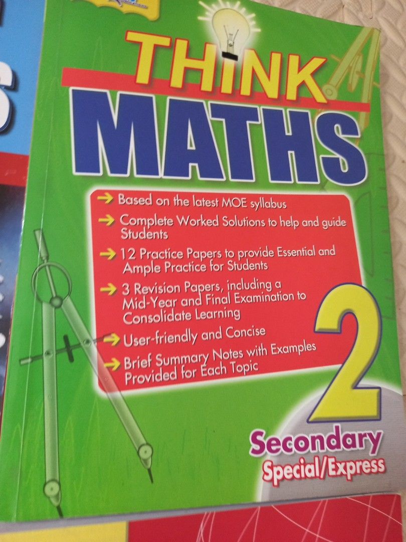Secondary 2 mathematics Special/express, Hobbies & Toys, Books ...