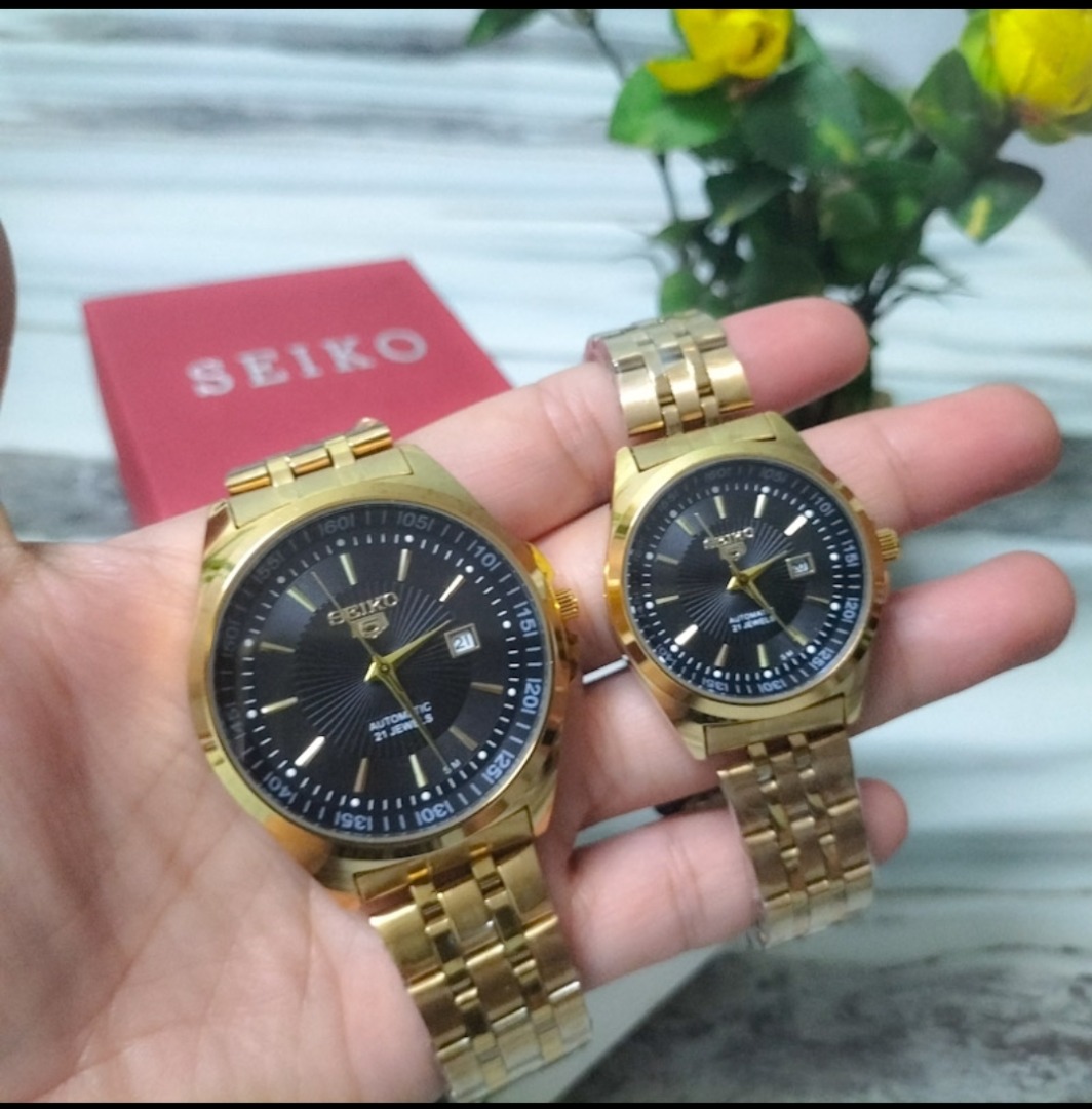 Seiko Couple Watches, Men's Fashion, Watches & Accessories, Watches on ...