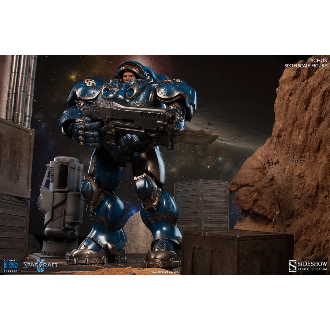 Sideshow Collectibles TYCHUS StarCraft II Sixth Scale Figure Toy Statue ...