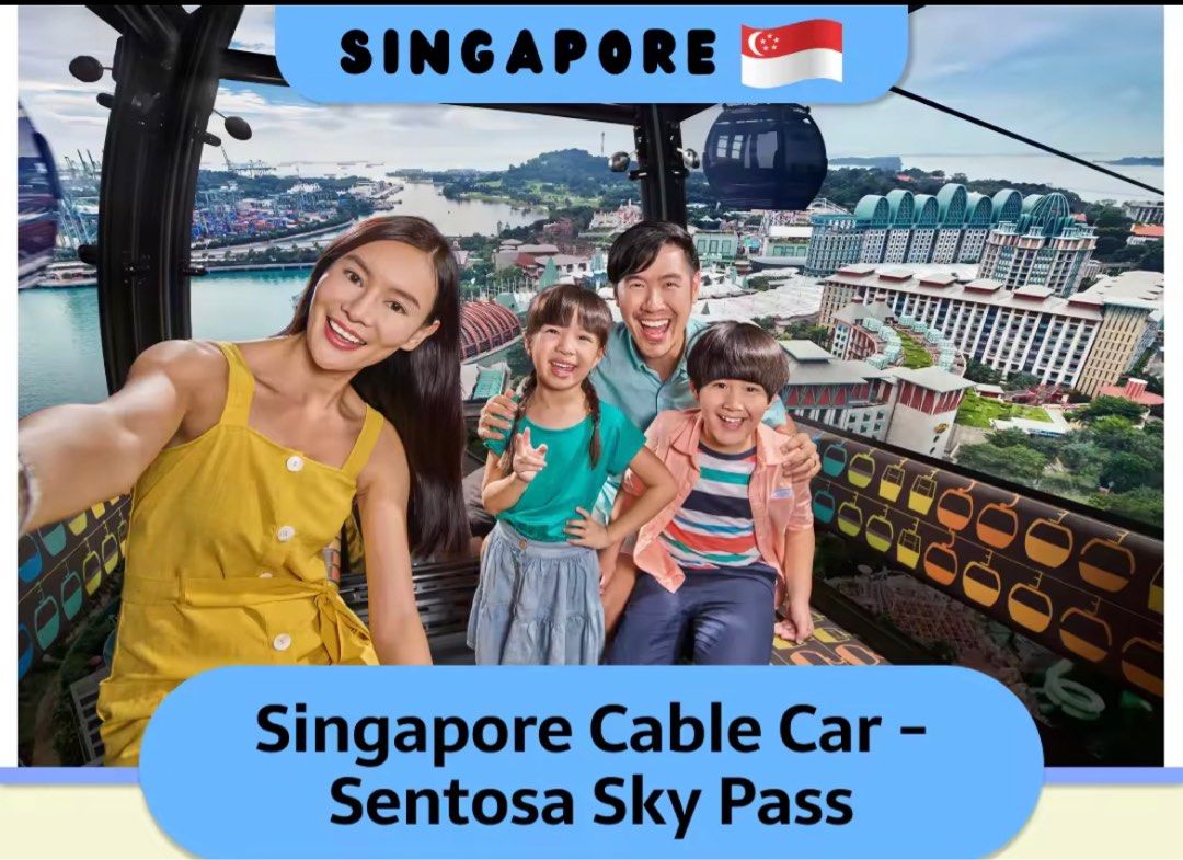 Singapore Cable Car - Sentosa Sky Pass - Adult Pass x 1, Tickets ...