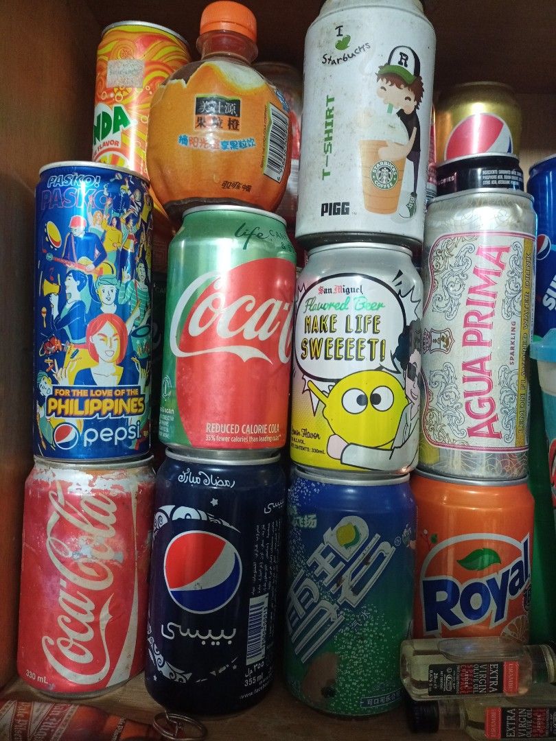 Soda Cans Asorted, Hobbies & Toys, Memorabilia & Collectibles, Fan ...