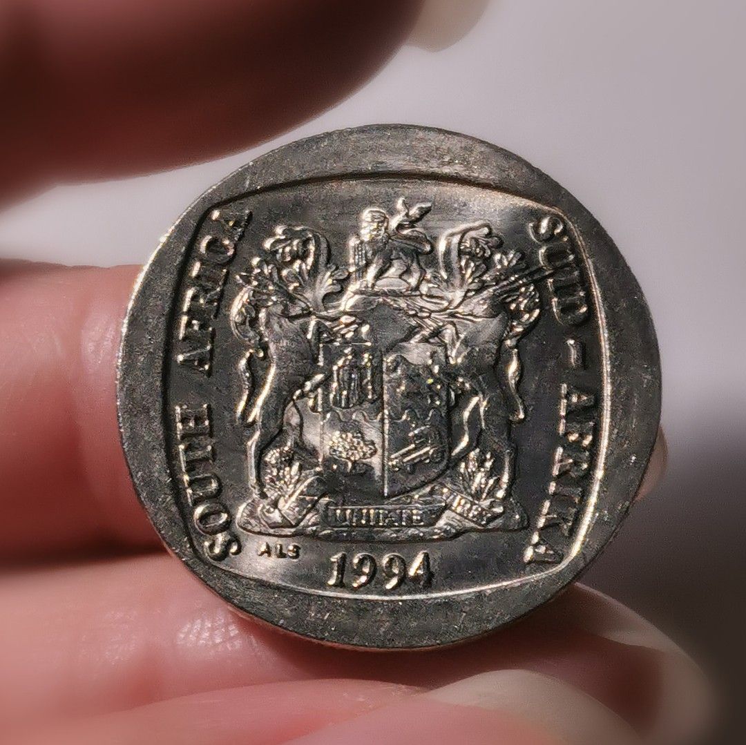 South Africa 5 rand 1994 old vintage coin, Hobbies & Toys, Collectibles ...