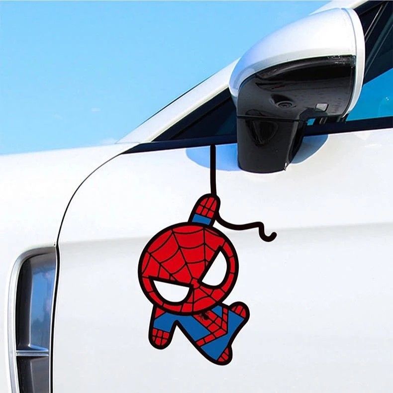 Spider Man Car Sticker, Hobbies & Toys, Stationery & Craft, Art