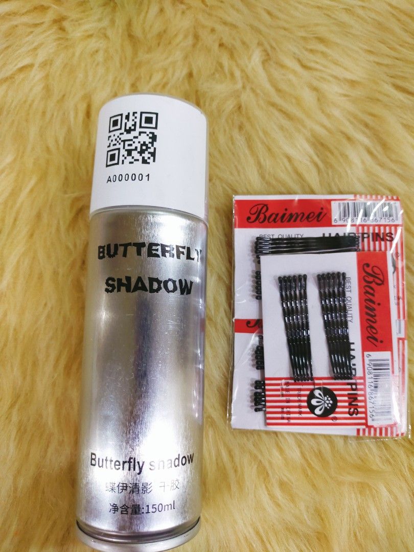 Spray net & Hair pin set on Carousell