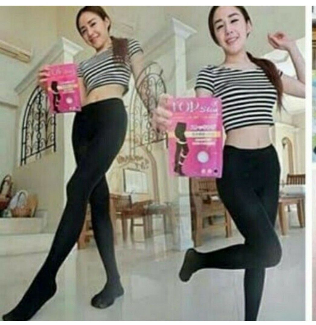 Stoking Hitam Full, Fesyen Wanita, Pakaian Wanita, Bawahan di Carousell