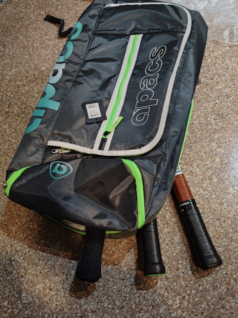 Tennis racket backpack Apacs, Men's Fashion, Bags, Backpacks on Carousell