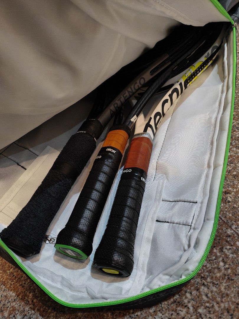 Tennis racket backpack Apacs, Men's Fashion, Bags, Backpacks on Carousell