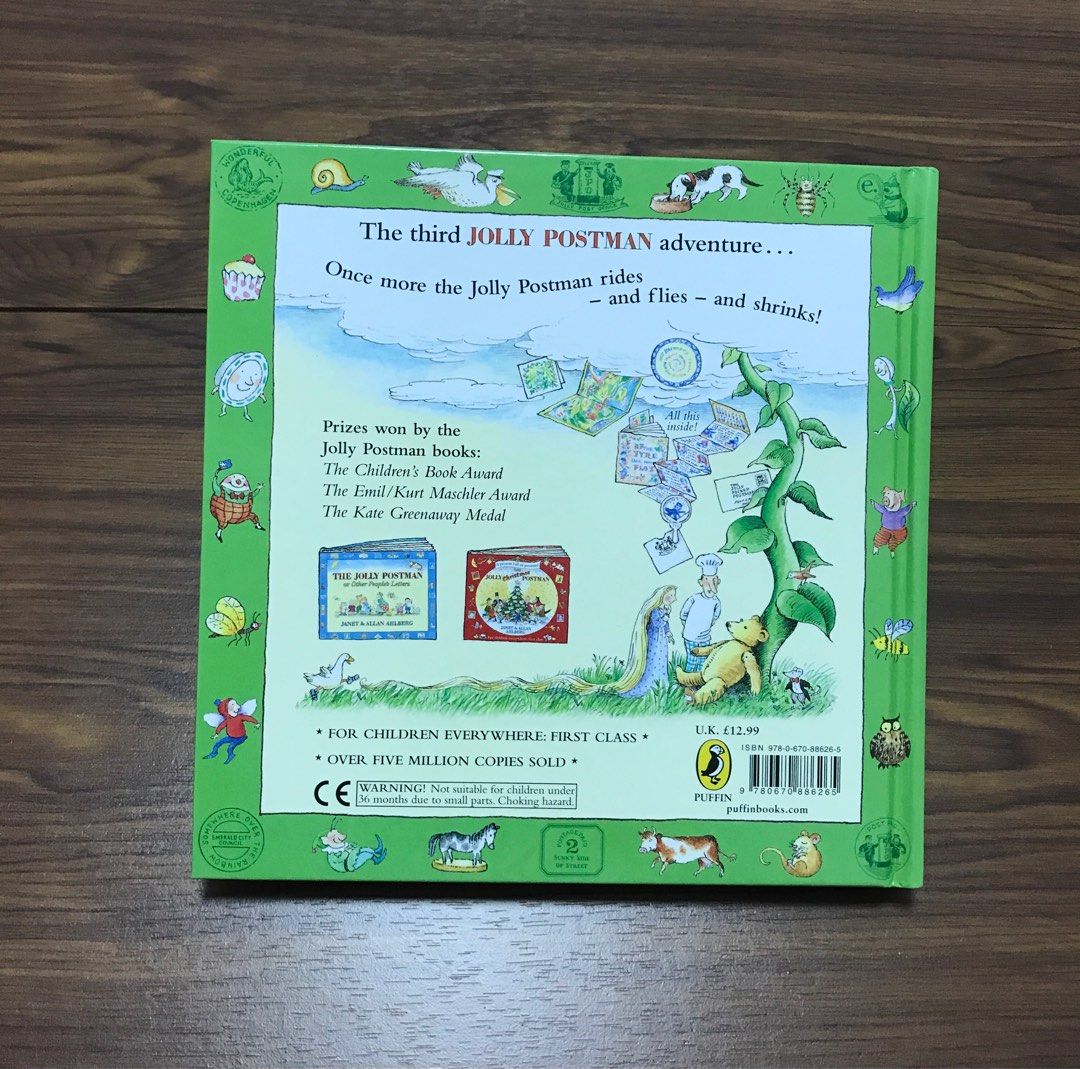 The Jolly Pocket Postman hard cover story book with nice card inserts ...
