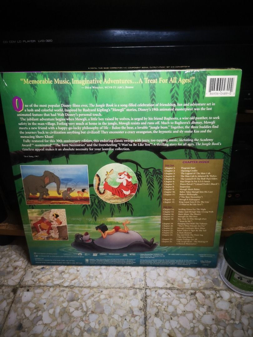 THE JUNGLE BOOK - FULLY RESTORED 30TH LIMITED EDITION LASERDISC ...
