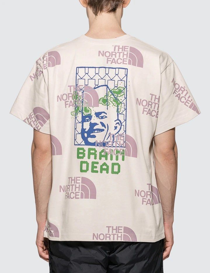 The North Face x Brain Dead Face Pocket Tshirt on Carousell