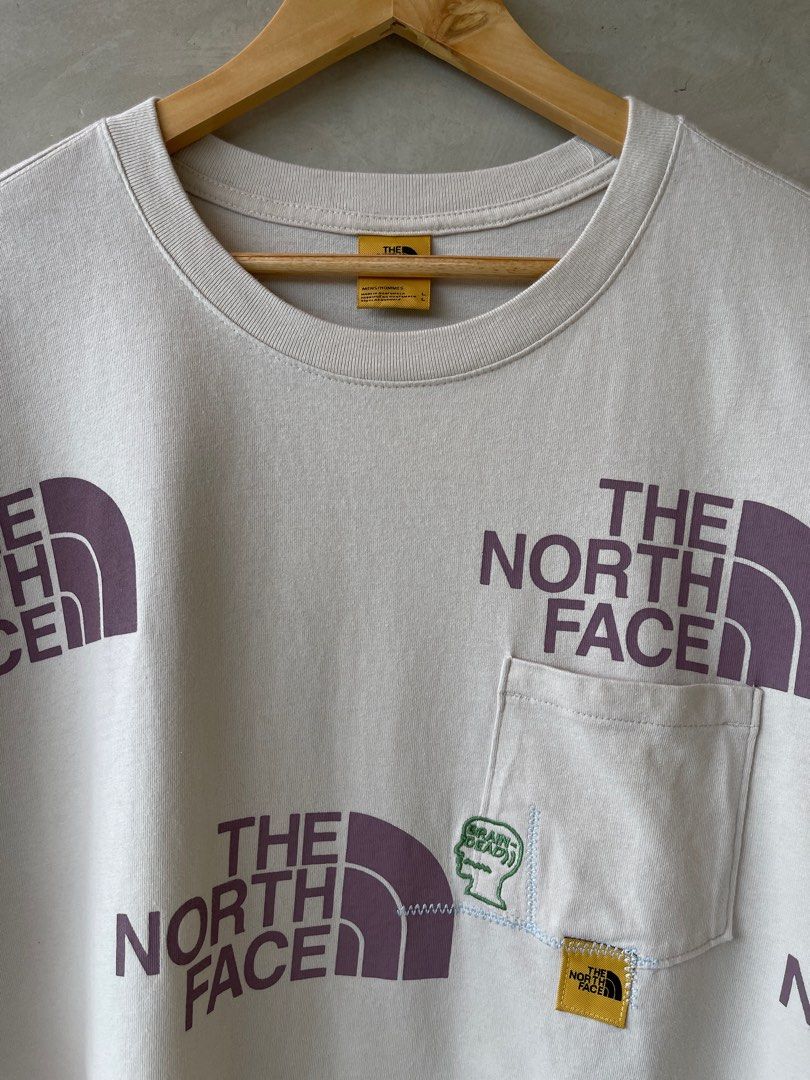 The North Face x Brain Dead Face Pocket Tshirt on Carousell