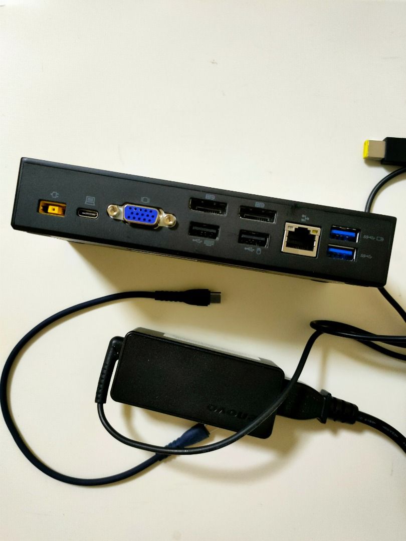 ThinkPad USB-C Dock docking hub type C connector, with 90W power supply ...