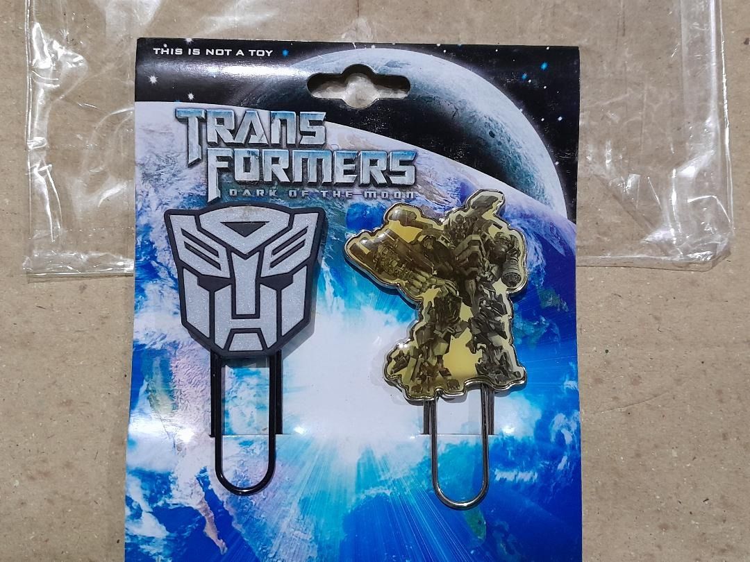 TRANSFORMERS: DARK OF THE MOON Official License METAL PAPER CLIPS ...