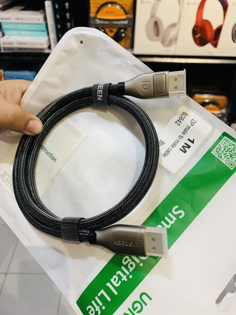 UGREEN 4K 8K Display Port Cable Zinc Alloy Shell Braided 1m DP112 60842 ...