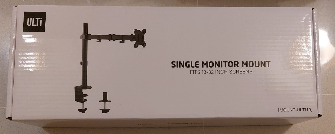 Ulti Single Monitor Mount for 13-32 in screens, VESA, Computers & Tech ...