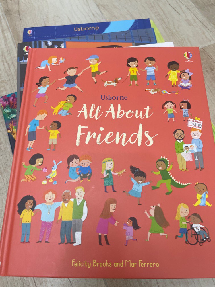 Usborne All about Friends, 興趣及遊戲, 書本 & 文具, 小朋友書 - Carousell