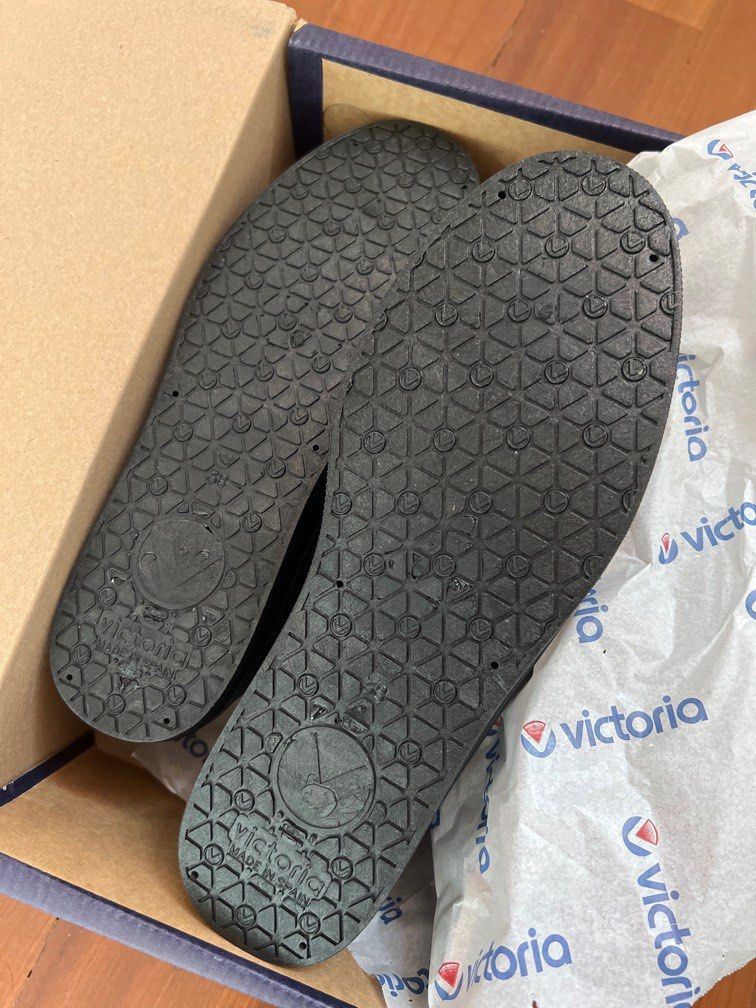 Victoria Platform Sneakers in Triple Black, Women's Fashion, Footwear ...