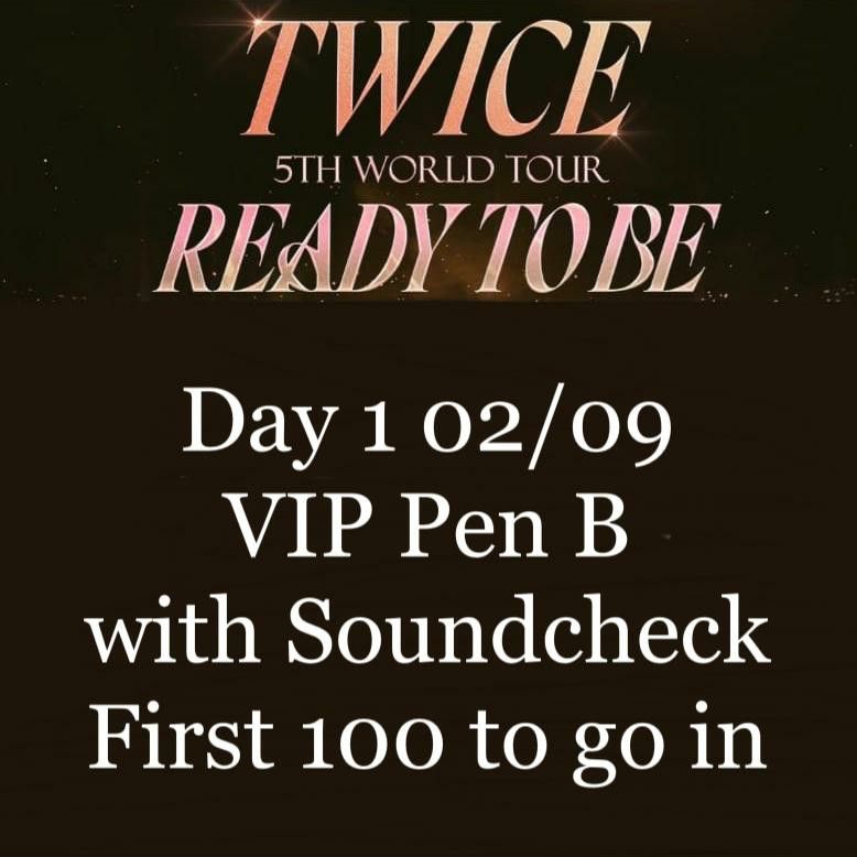 VIP Twice concert ticket 9.2, Tickets & Vouchers, Event Tickets on ...