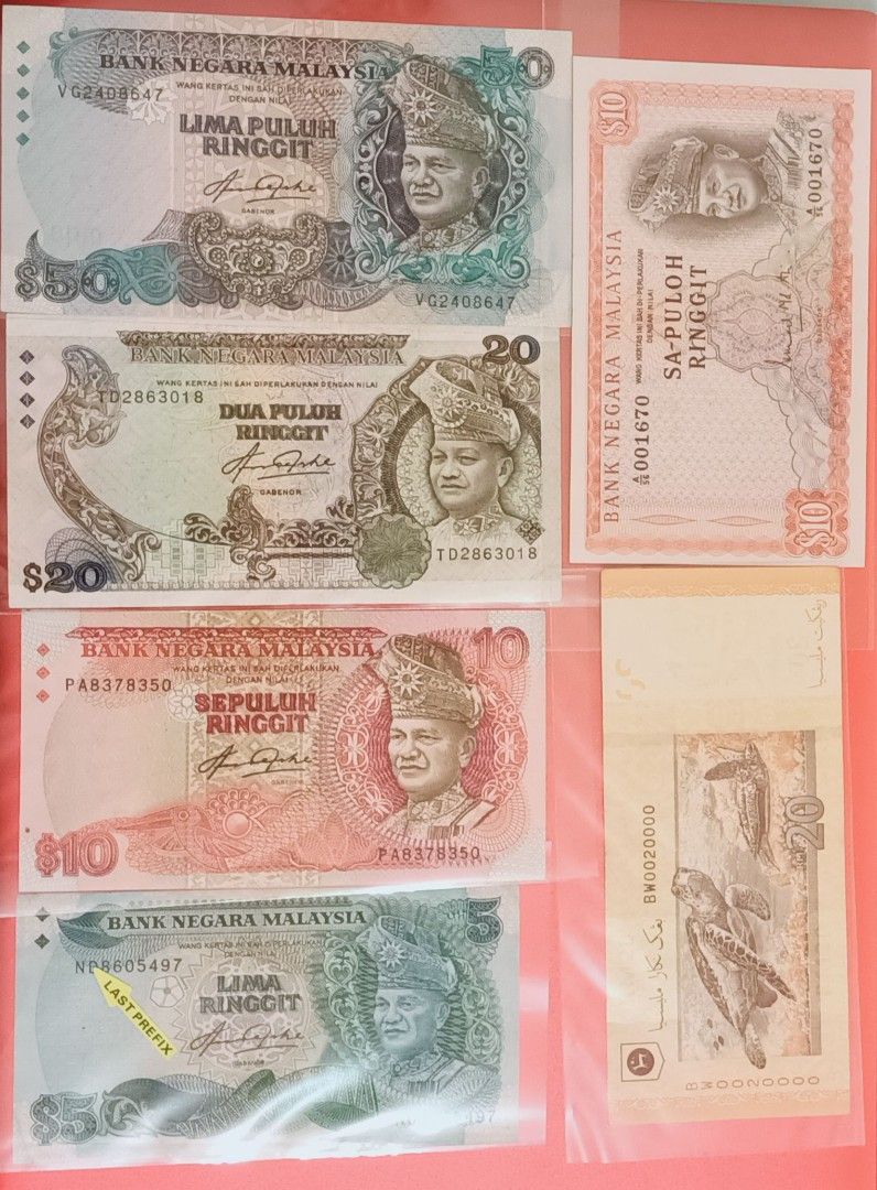 Offer Price - Wang Lama/Duit Lama/Old Money Malaysia- 5th series/Sa ...