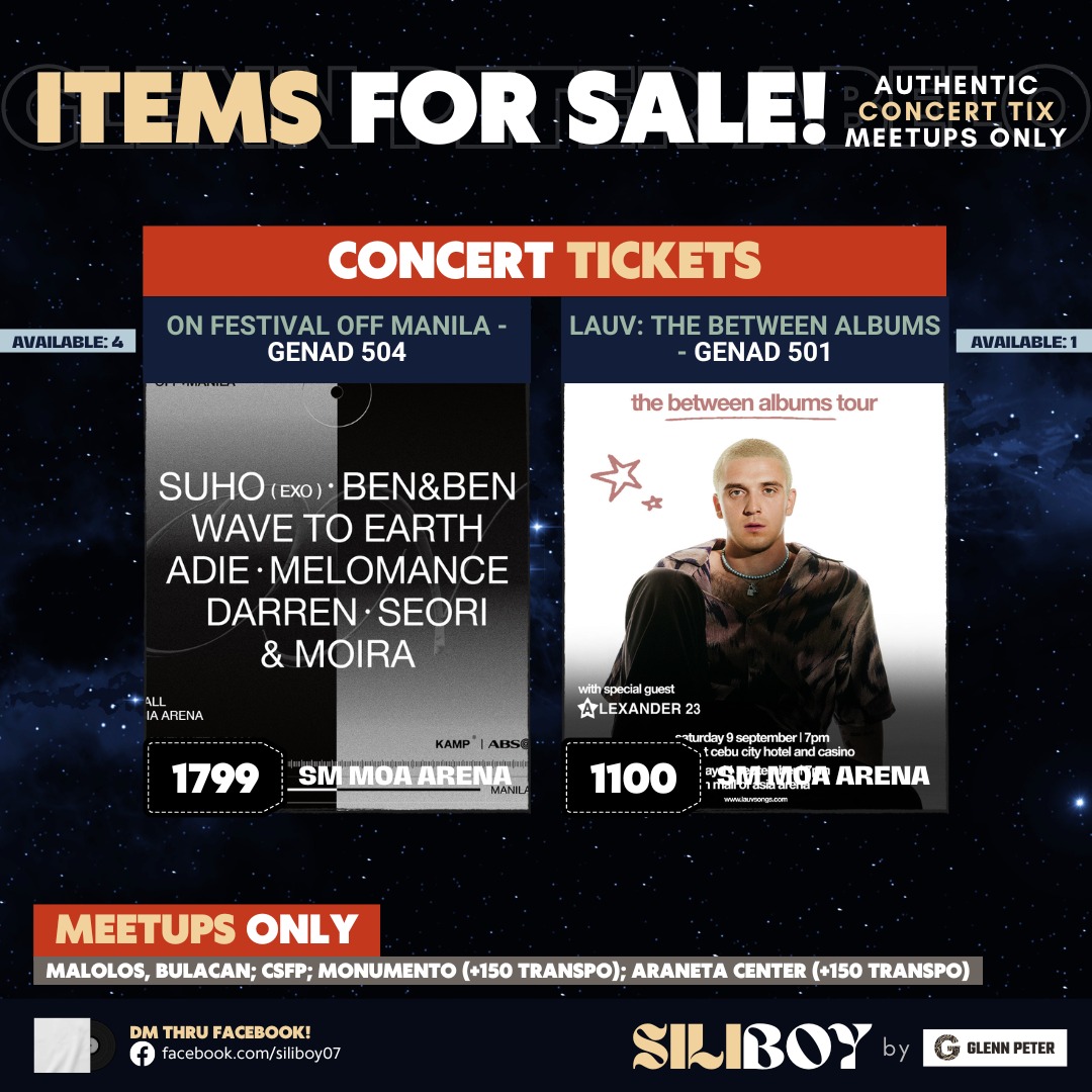 WAVE TO EARTH [ON FESTIVAL OFF MANILA] GENAD, Tickets & Vouchers, Event ...