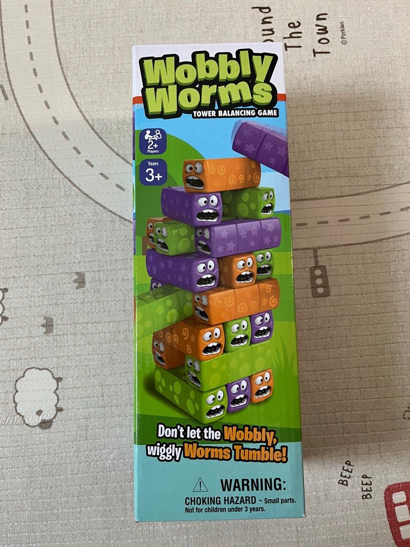 Wobbly Worms Jenga Game, Hobbies & Toys, Toys & Games on Carousell