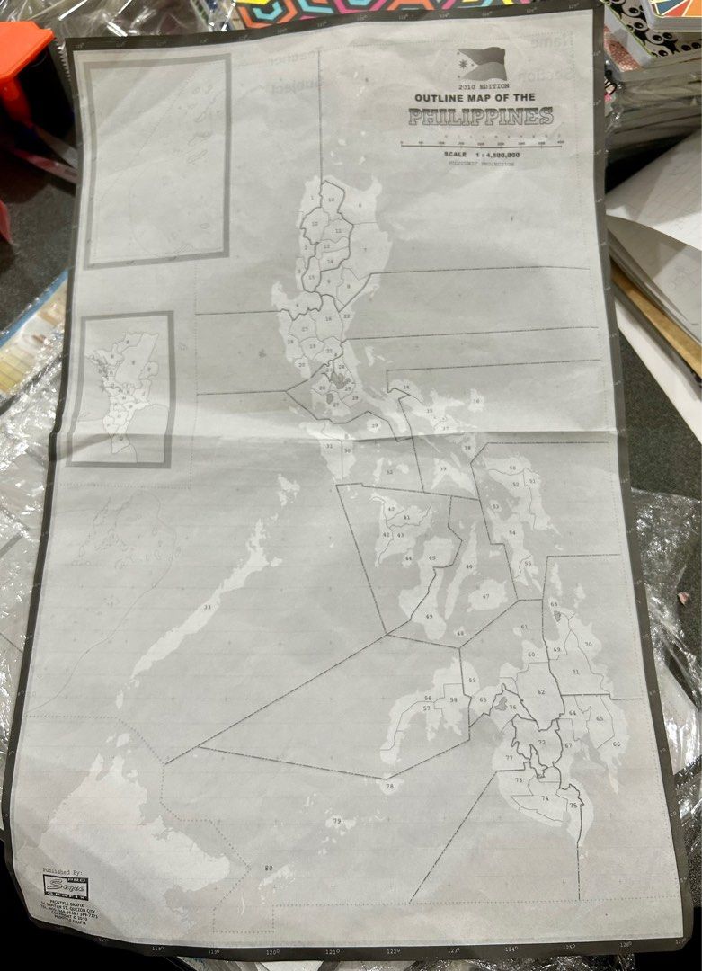 World and Philippines Map Outline/Blank Test Maps, Hobbies & Toys ...