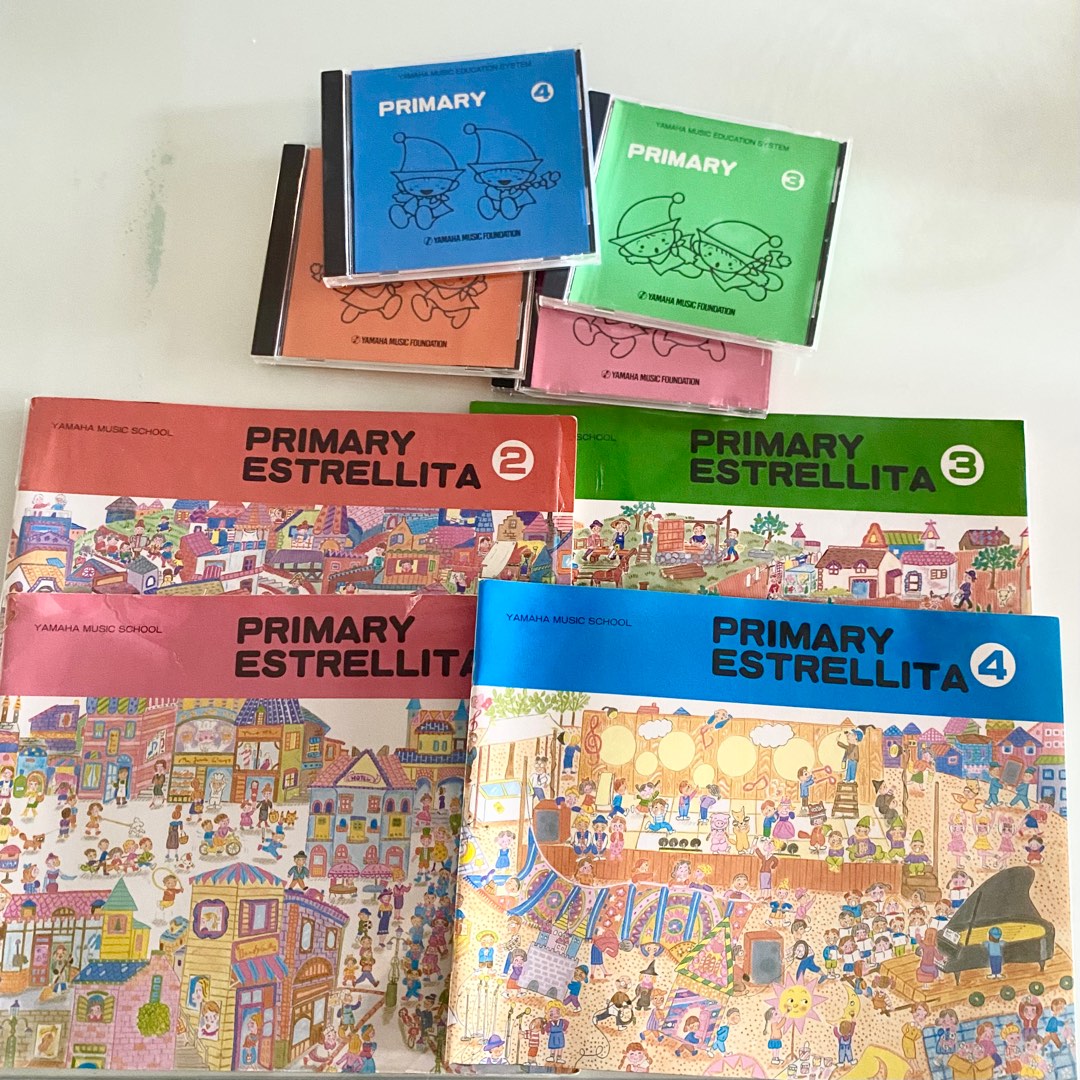 Yamaha Primary School Music Piano Textbooks with CDs, Hobbies & Toys ...