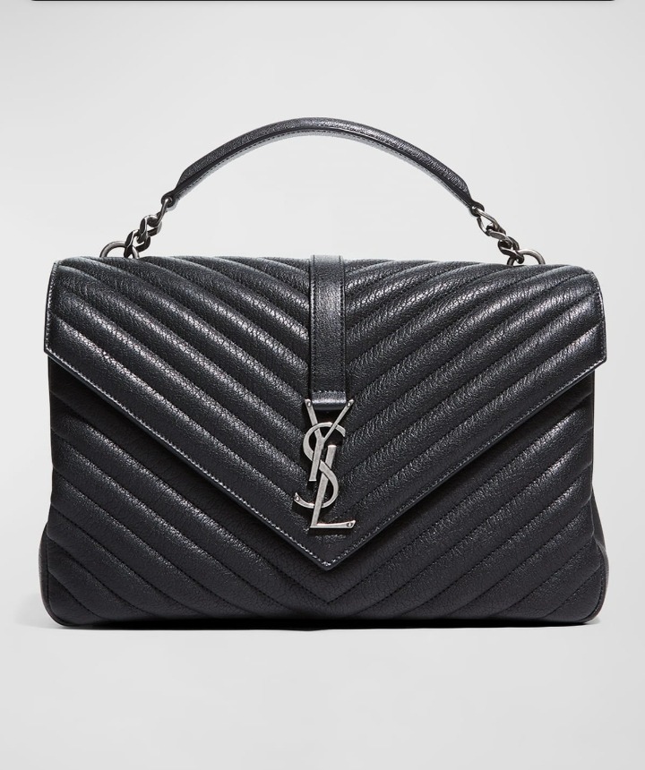 YSL Saint Laurent Classic Monogram College Matelasse Chevron on Carousell